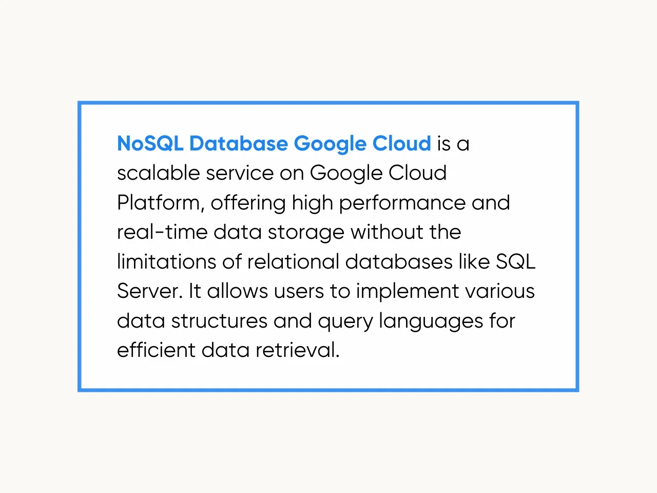 NoSQL Database Google Cloud Comprehensive Review 2024